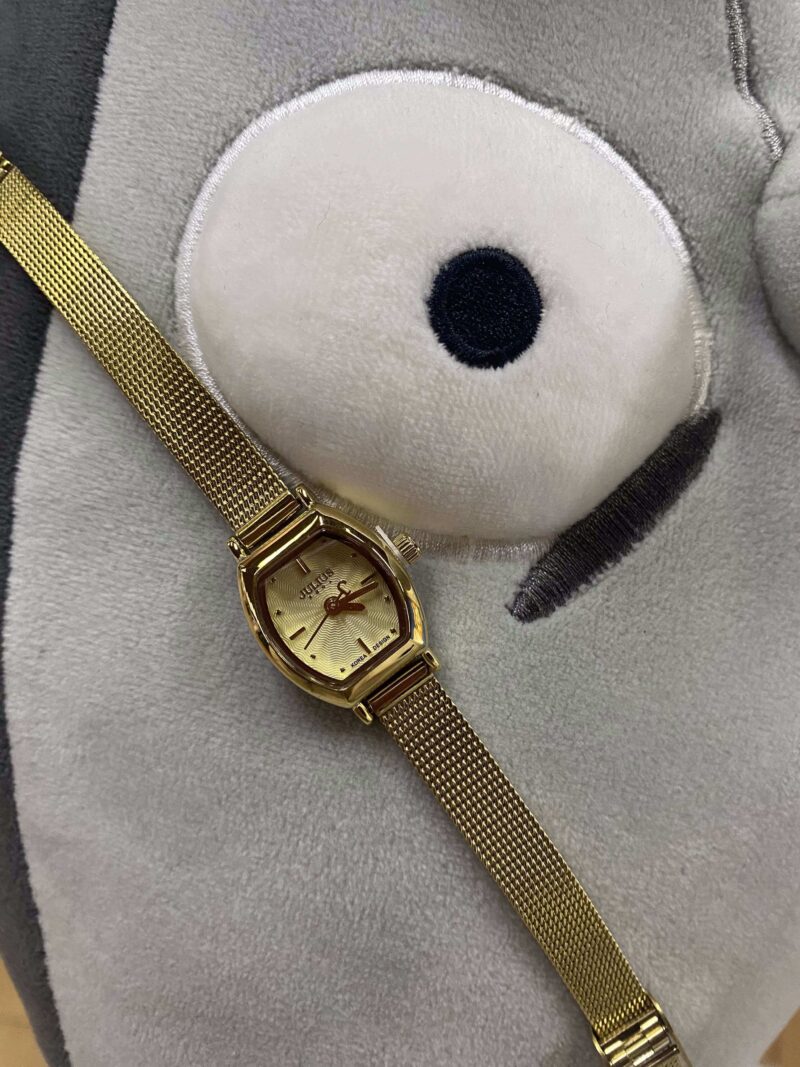 Womens Vintage Gold/Silver Small Face Mesh Watch - WatchwithSun-Dainty & Chic Watches for Women