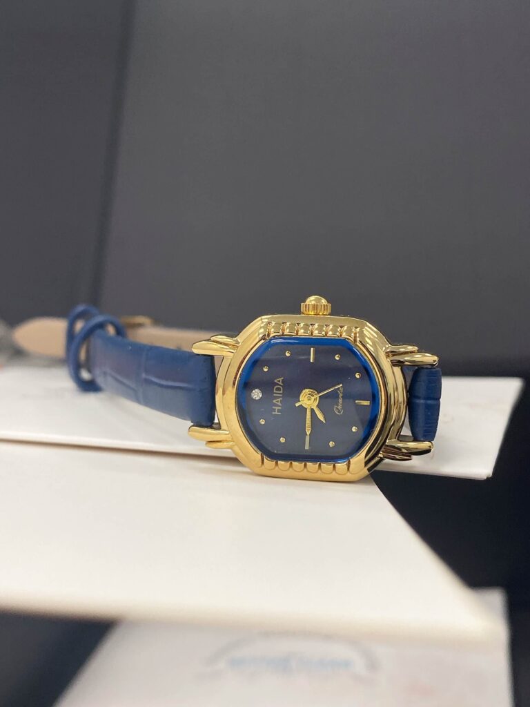 Small Ladies Watch Vintage Womens Blue Strap Watches - WatchwithSun-Dainty & Chic Watches for Women