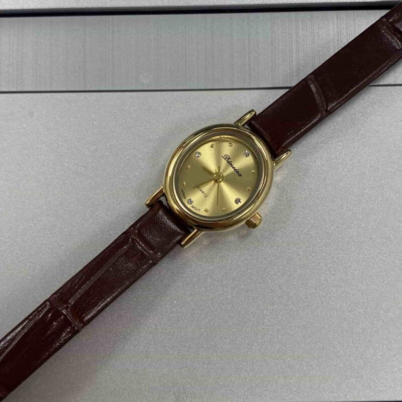 Minimalist Style Black/Brown Small Face Leather Watch - WatchwithSun ...