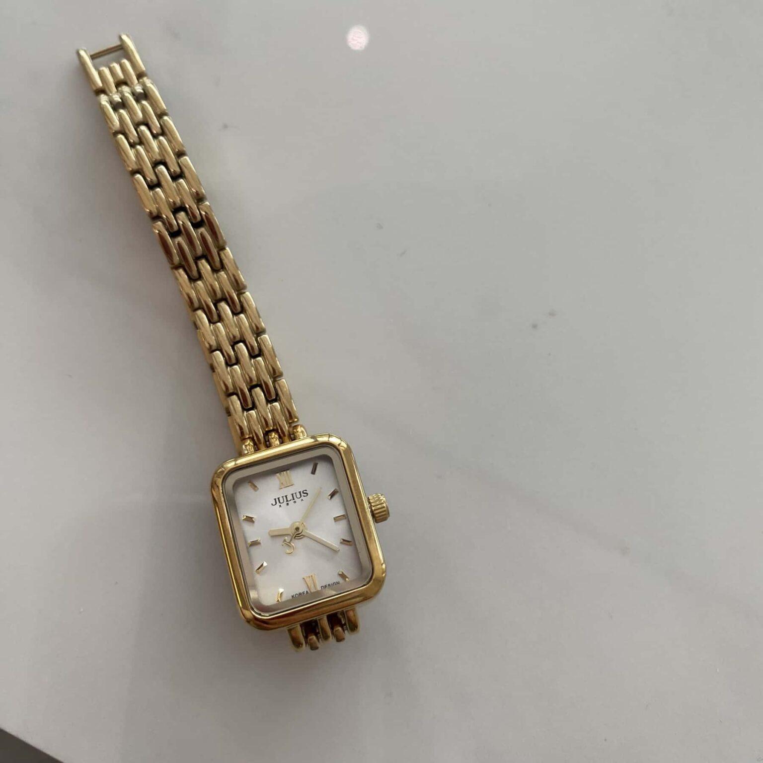 Square Gold Stainless Steel Elegant Watch - WatchwithSun-Dainty & Chic ...