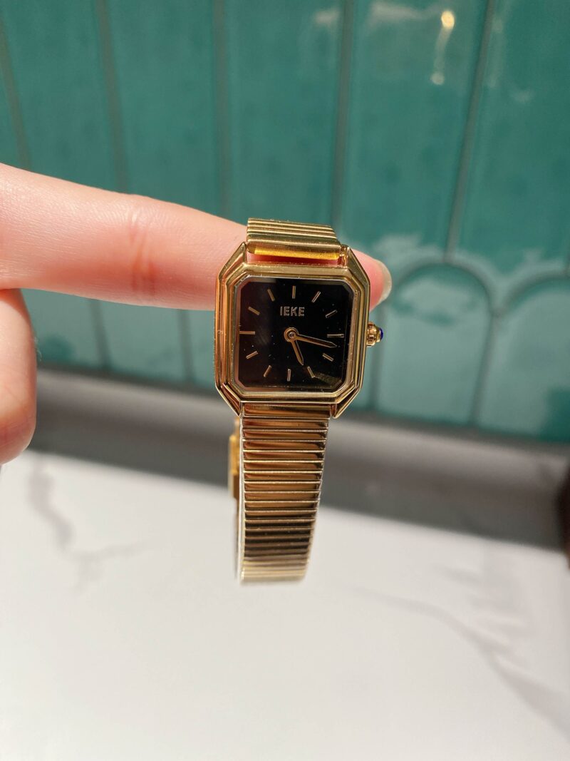 Minimalist Gold Rectangle Face Ladies Watch - WatchwithSun-Dainty ...