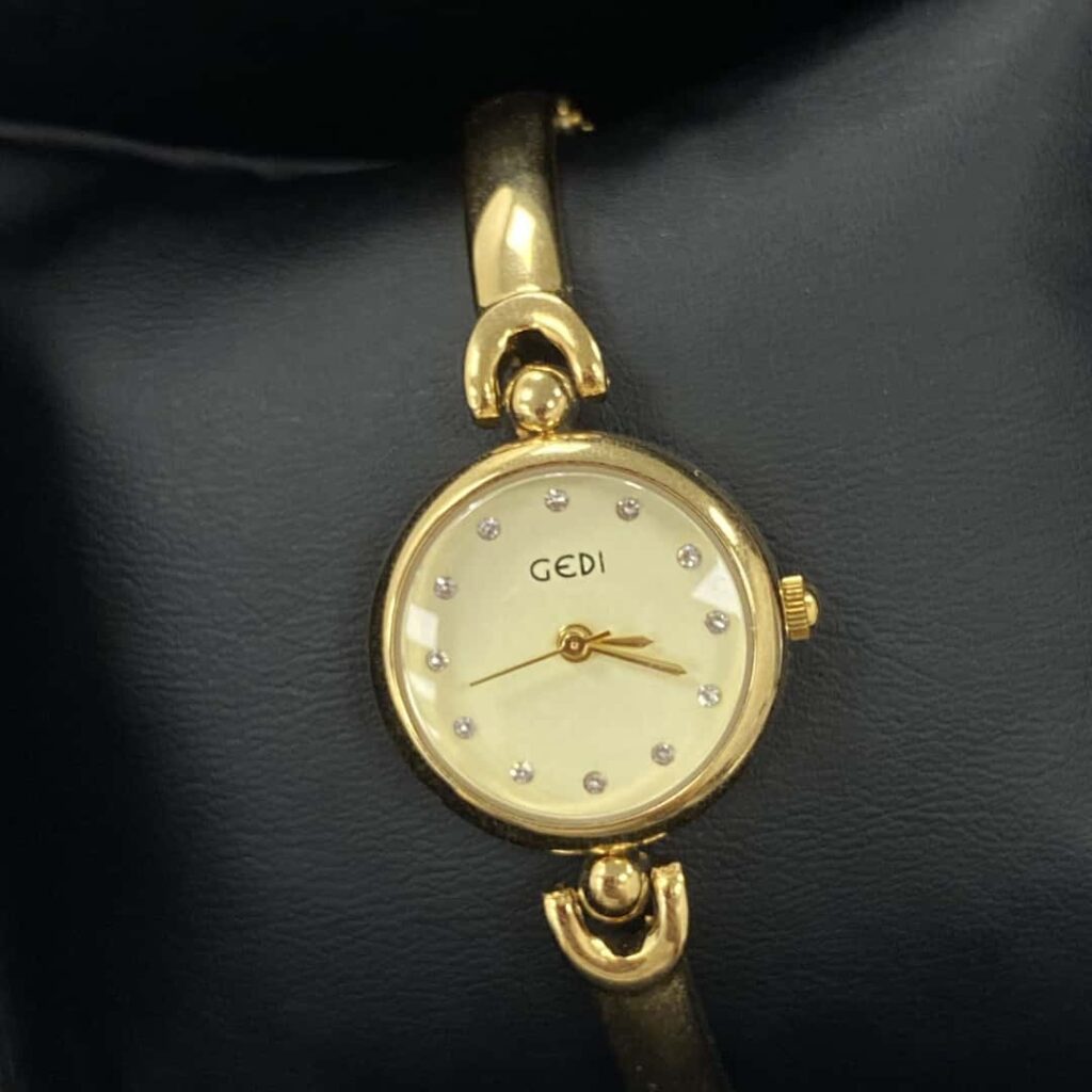 Women's Gold Wrist Watch Beige Small Dainty Watches - WatchwithSun-Dainty & Chic Watches for Women