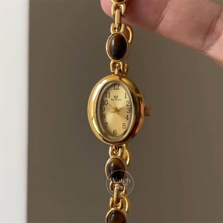 Vintage Natural Tiger's Eye Bracelet Women's Watch - WatchwithSun ...