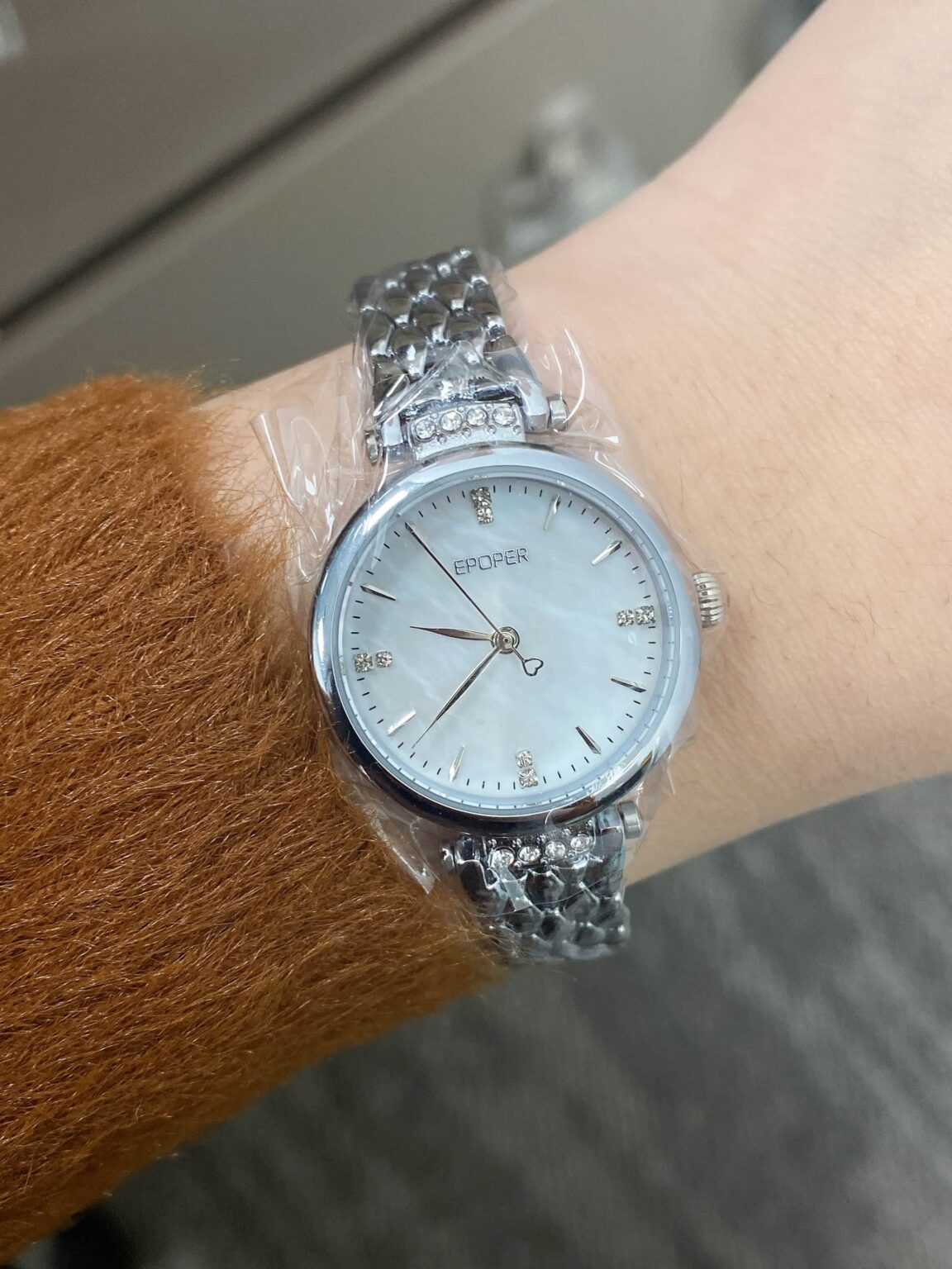 Vintage Gold/Silver Round Face Mother of Pearl Watch - WatchwithSun ...