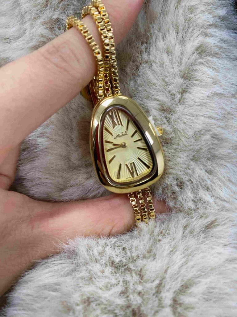 Classic Gold/Silver Snake Head Chain Watch for Women - WatchwithSun ...