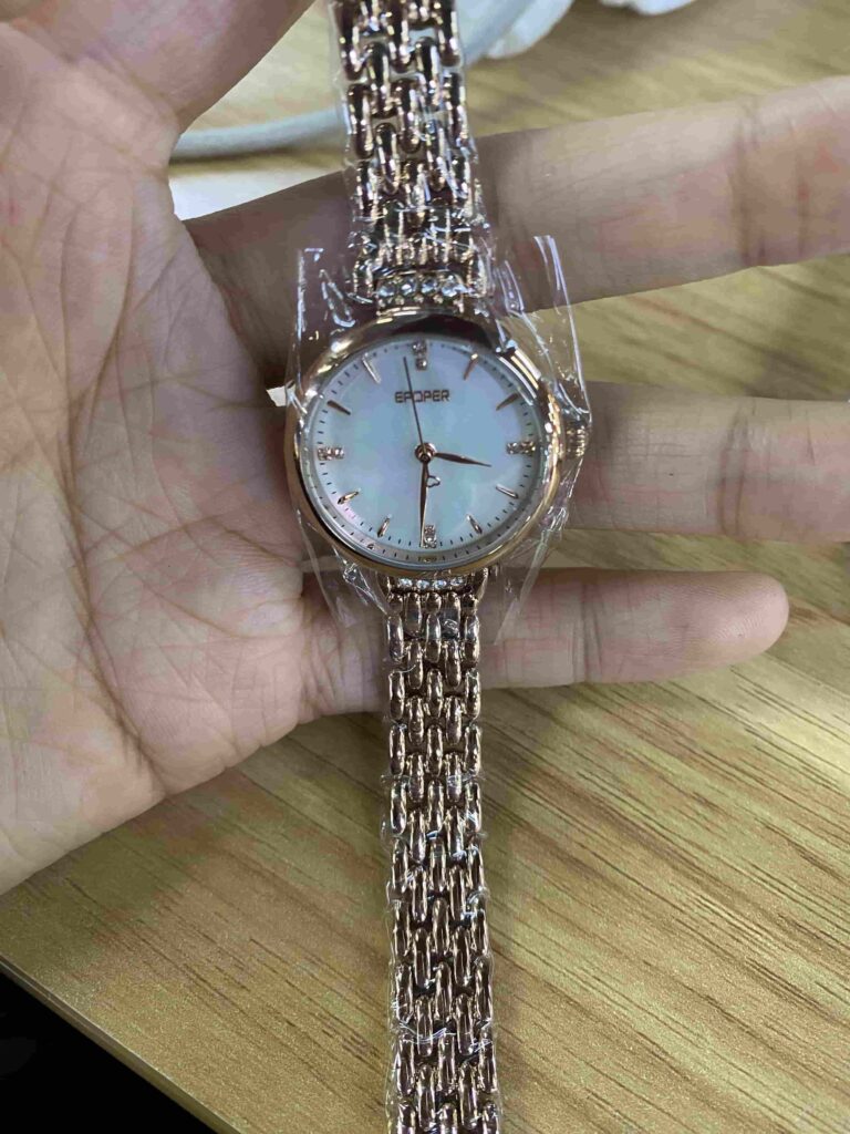 Vintage Gold/Silver Round Face Mother of Pearl Watch - WatchwithSun ...