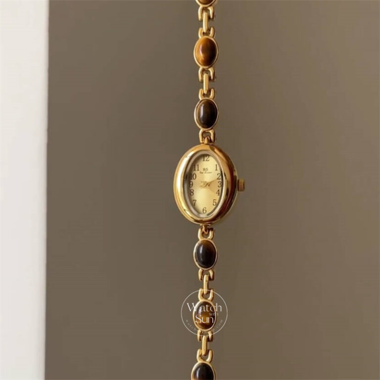 Vintage Natural Tiger's Eye Bracelet Women's Watch - WatchwithSun ...