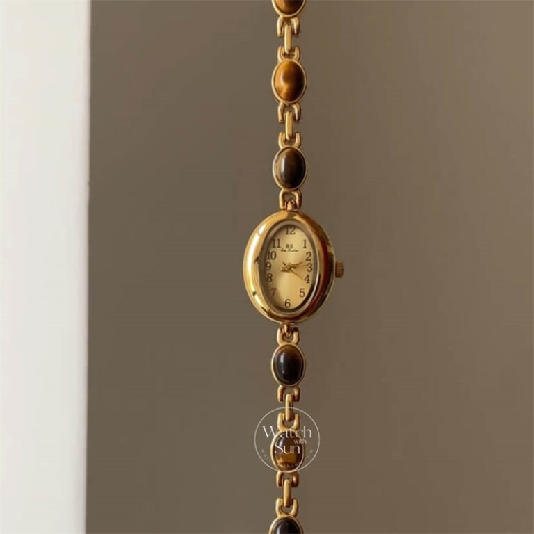 Vintage Natural Tiger's Eye Bracelet Women's Watch - WatchwithSun ...