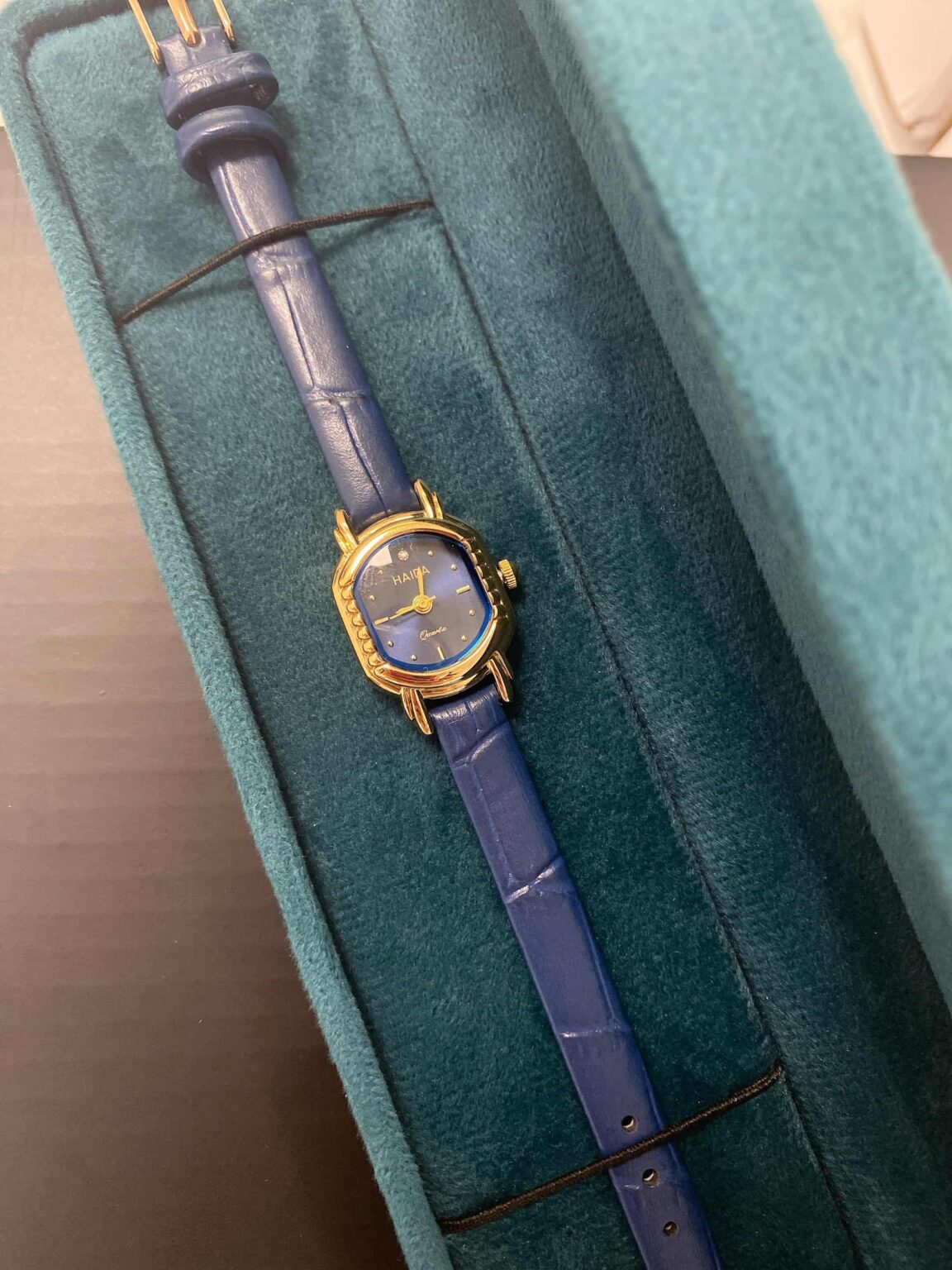 Small Ladies Watch Vintage Womens Blue Strap Watches - WatchwithSun-Dainty & Chic Watches for Women