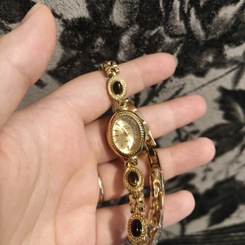 Vintage Natural Tiger's Eye Stone Bracelet Watch - WatchwithSun-Dainty ...