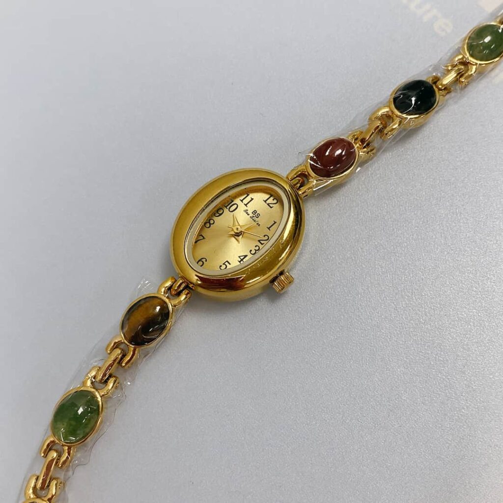 Vintage Style Colorful Nature Stone Bracelet Watch - WatchwithSun ...