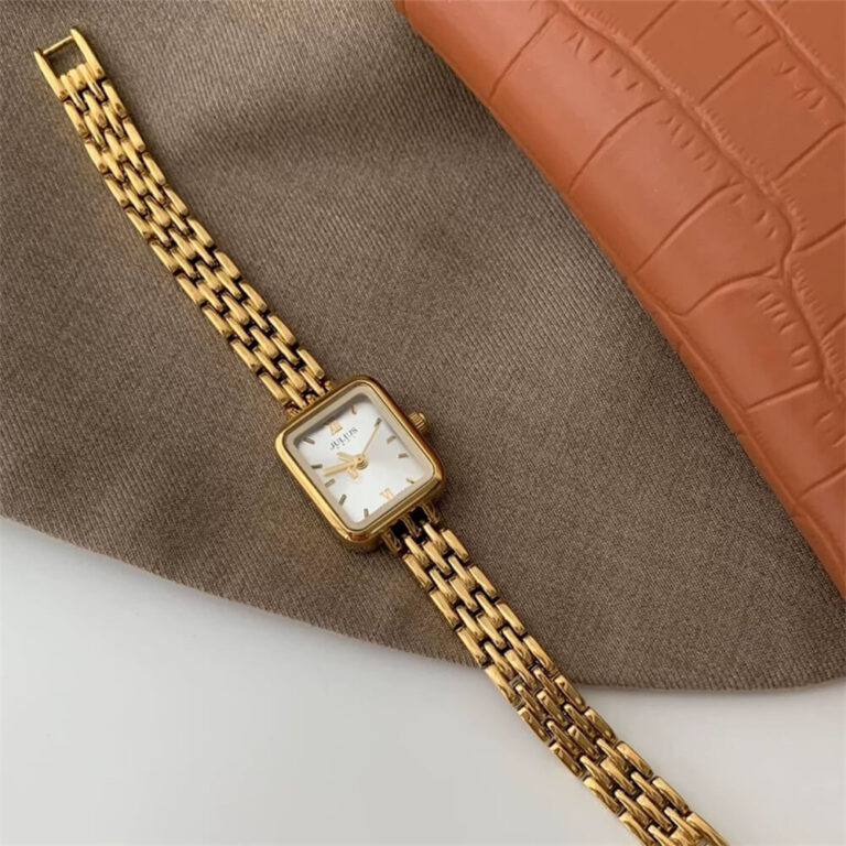 Square Gold Stainless Steel Elegant Watch - WatchwithSun-Dainty & Chic ...