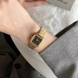 Minimalist Gold Rectangle Face Ladies Watch - WatchwithSun-Dainty ...