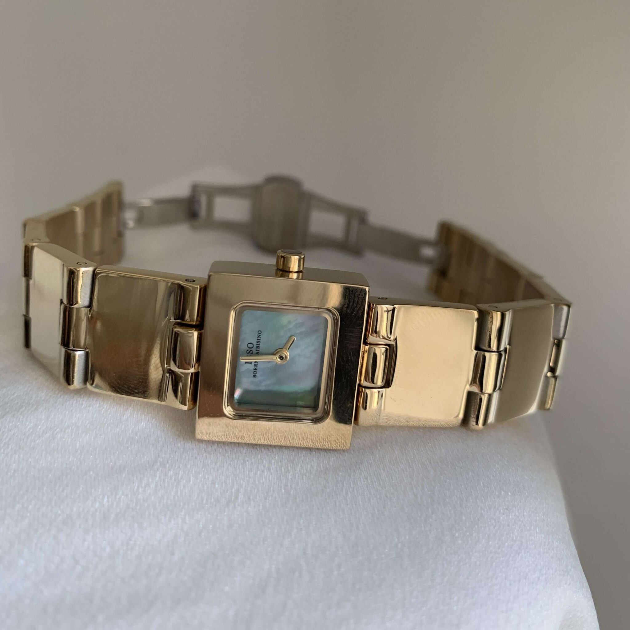 Chic Style Gold/Silver Rectangle Face Bracelet Watch - WatchwithSun ...