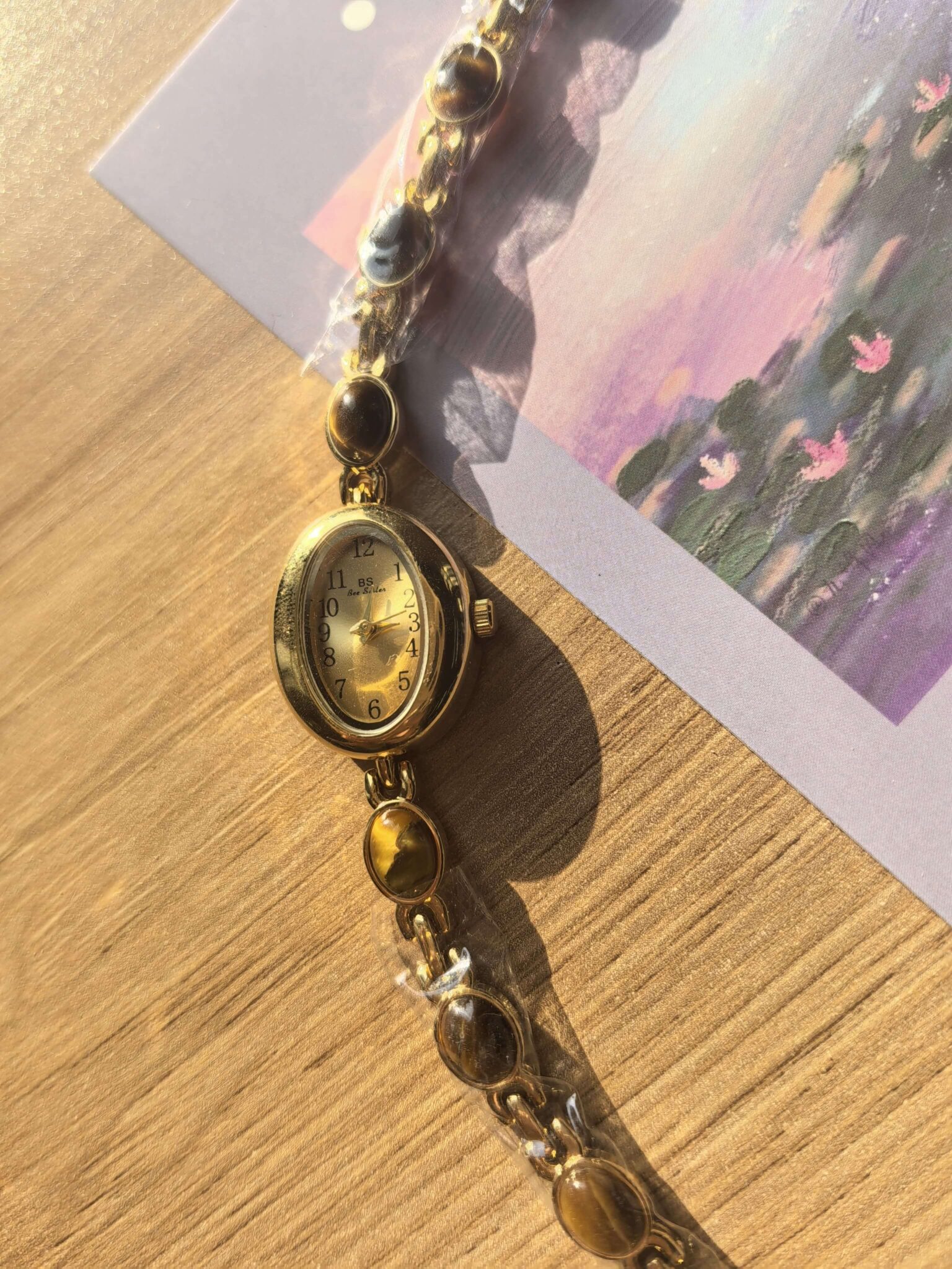 Vintage Natural Tiger's Eye Bracelet Women's Watch - WatchwithSun ...