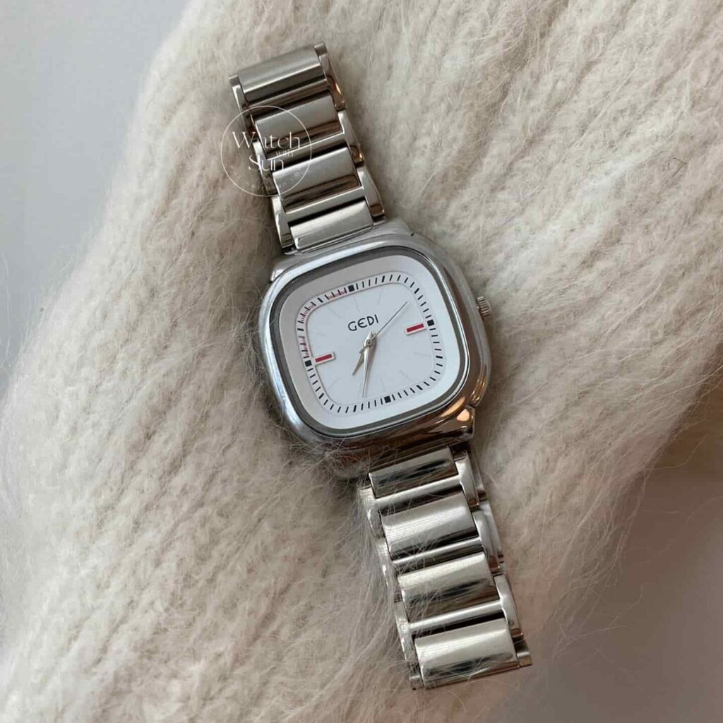 Simple Style Gold/Silver Oversized Square Women's Watch - WatchwithSun ...