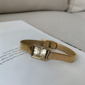 Classic Gold/Purple/Blue Small Square Women's Watch - WatchwithSun-Dainty & Chic Watches for Women