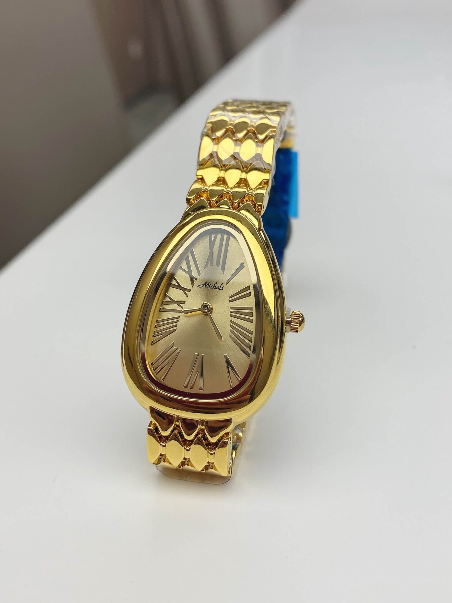 Classic Gold/Silver Snake Head Shape Bracelet Watch - WatchwithSun ...