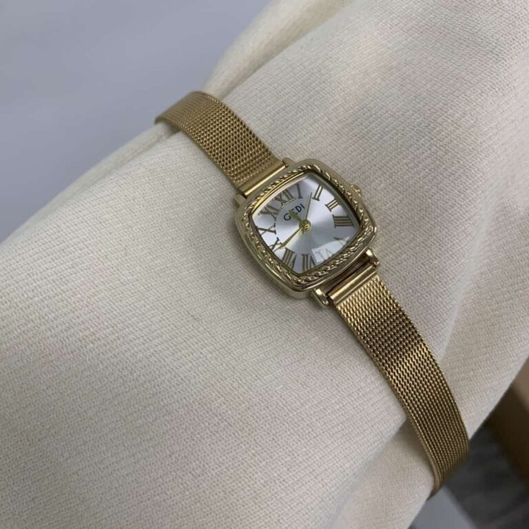 Vintage Style Golden Square Stainless Steel Watch - WatchwithSun-Dainty ...