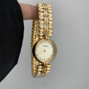 Women's Gold Wrist Watch Beige Small Dainty Watches - WatchwithSun-Dainty & Chic Watches for Women