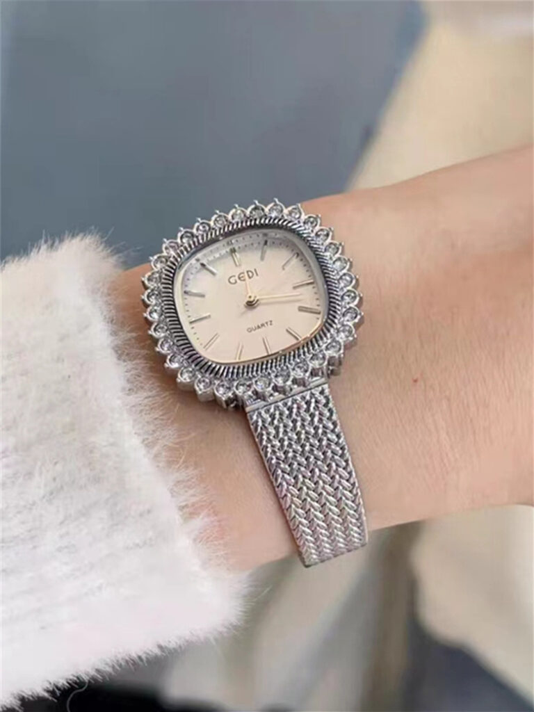 Chic Gold/Silver Square Fringe Stainless Steel Watch - WatchwithSun ...