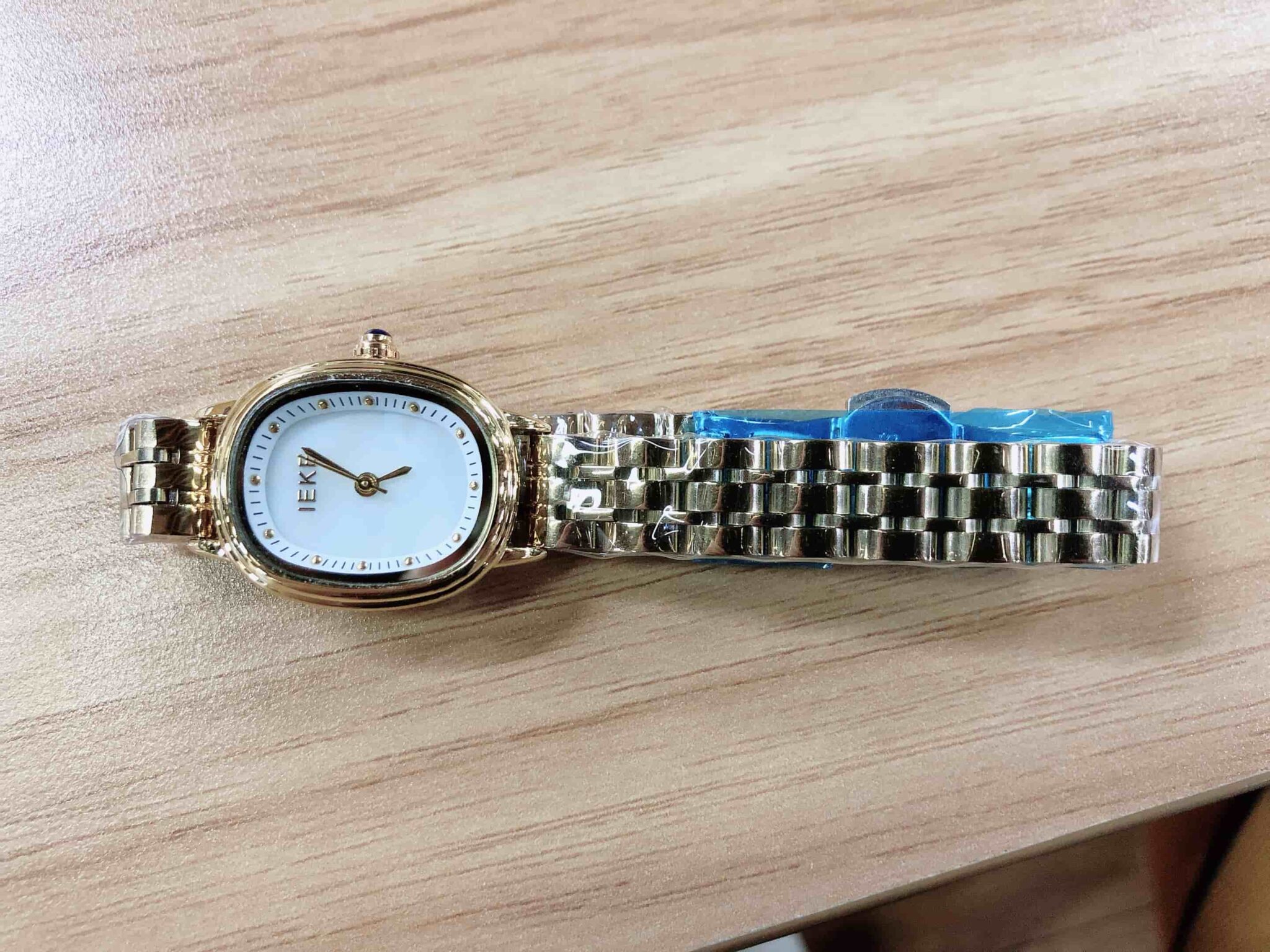 Vintage Gold/Silver Oval Face Bracelet Watch - WatchwithSun-Dainty ...