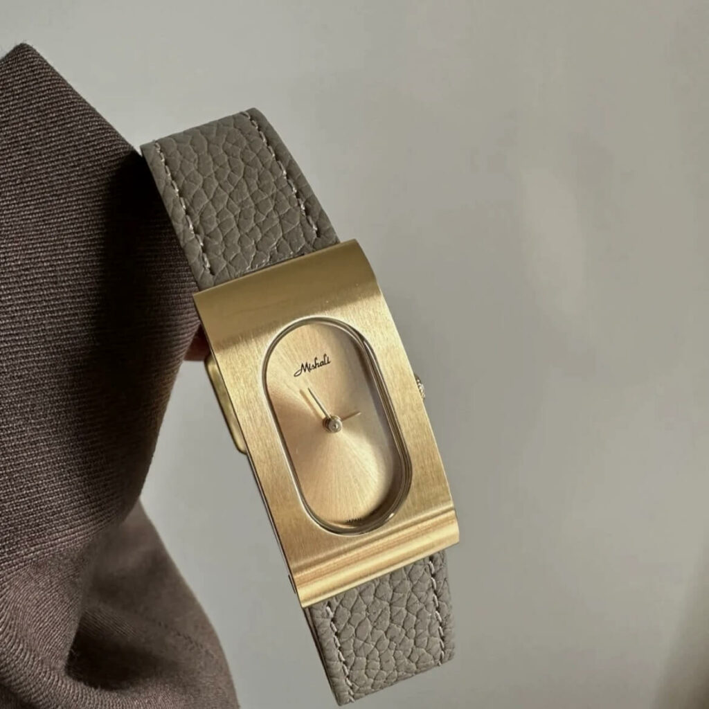 Chic Style Black/Grey Rectangle Wide-Band Leather Watch - WatchwithSun ...