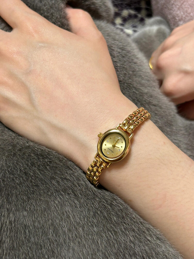 Dainty Gold Round Stainless Steel Small Face Watch - WatchwithSun ...