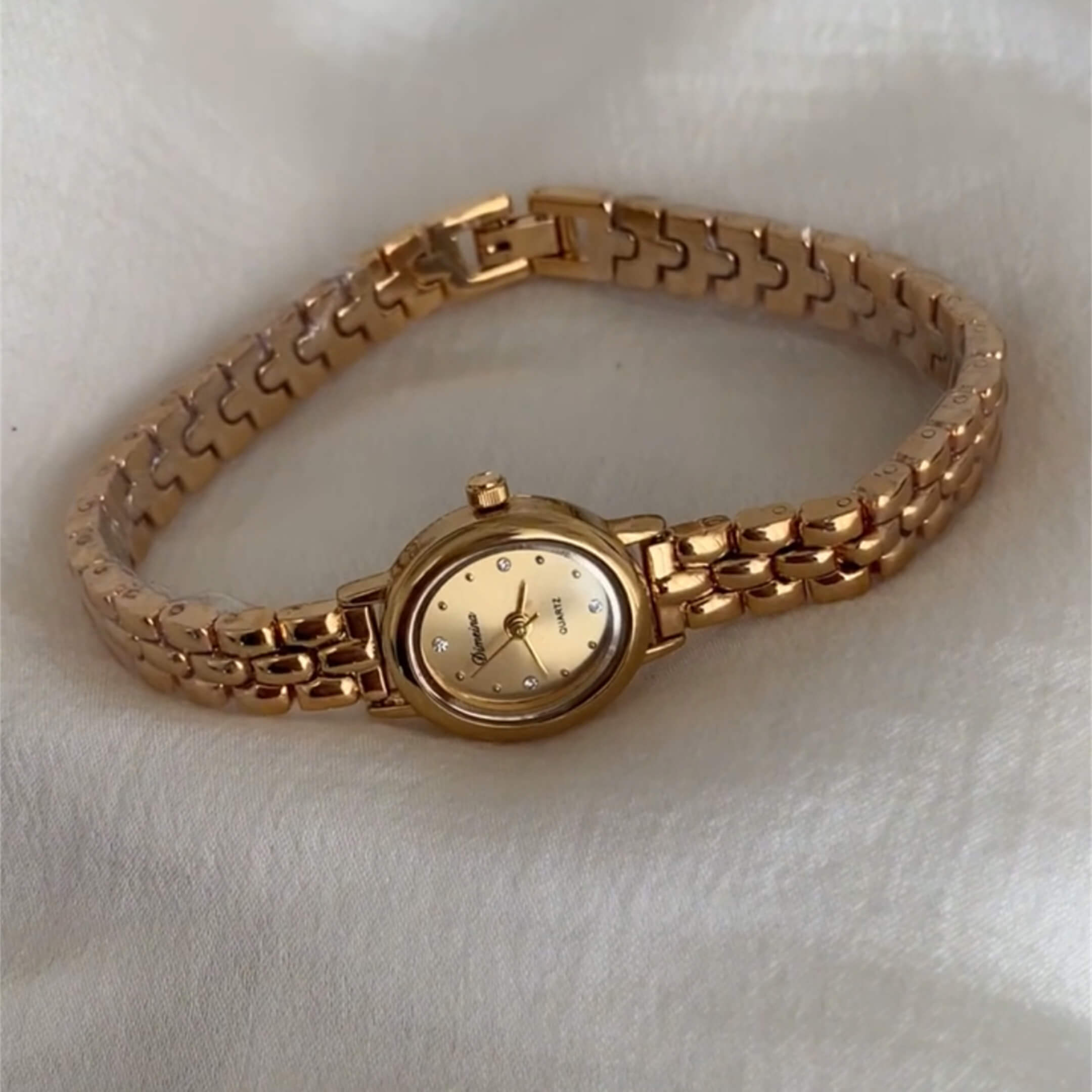 Dainty Gold Round Stainless Steel Small Face Watch - WatchwithSun ...