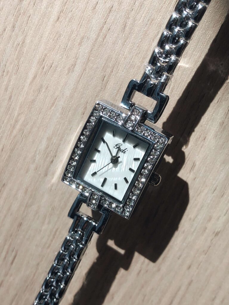Dainty Silver Rectangle Face Stainless Steel Bracelet Watch ...