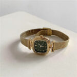 Square Face Dainty Golden Bracelet Watch - Chic Watches with Affordable ...