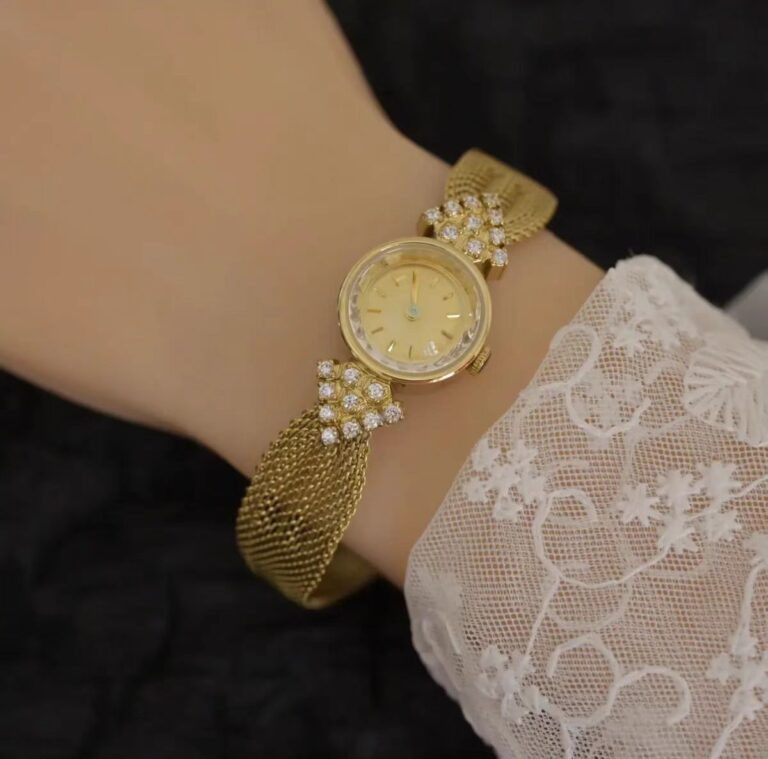 Round Face Gold Stainless Steel watch - WatchwithSun-Dainty & Chic ...