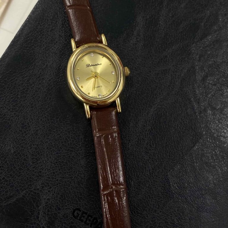 Minimalist Style Brown Small Face Leather Watch - WatchwithSun-Dainty ...