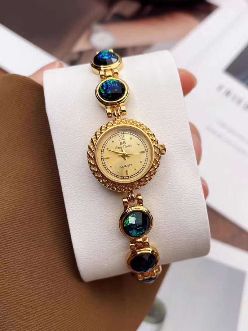 Vintage Colorful Stone Wristwatch for Women - WatchwithSun-Dainty ...