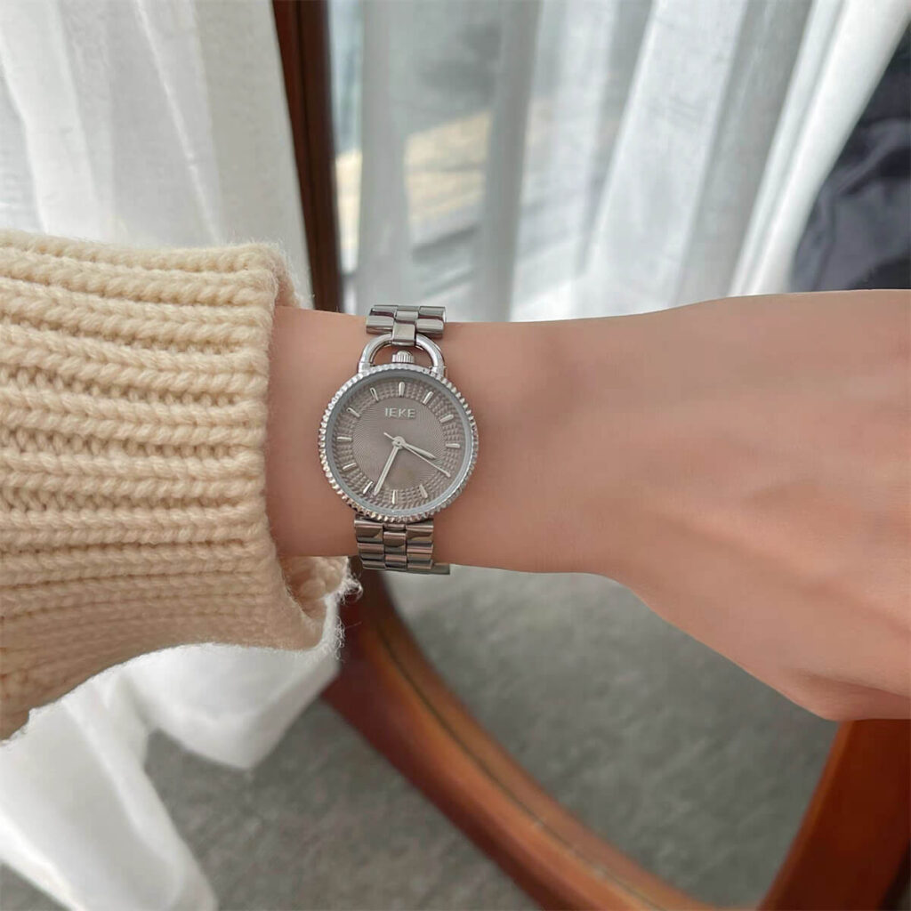 Dainty Silver/Gold Round Face Stainless Steel Watch - WatchwithSun ...