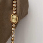 Chic Gold/Silver Round-Square Face Bracelet Watch - WatchwithSun-Dainty ...