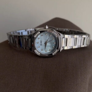 Dainty Blue Mother of Pearl Dial Silver Bracelet Watch - WatchwithSun ...