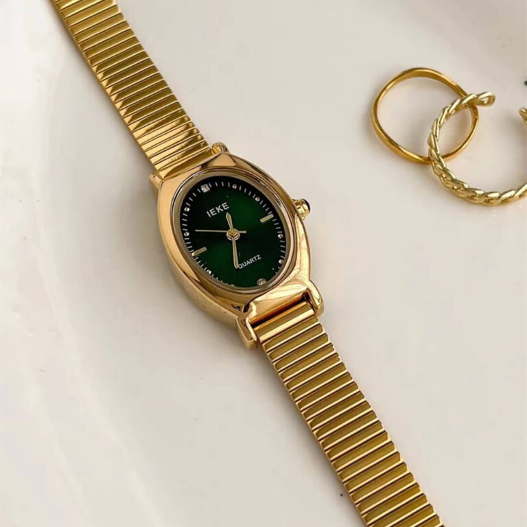 Vintage Style Rose Gold Oval Bracelet Ladies Watch - WatchwithSun ...