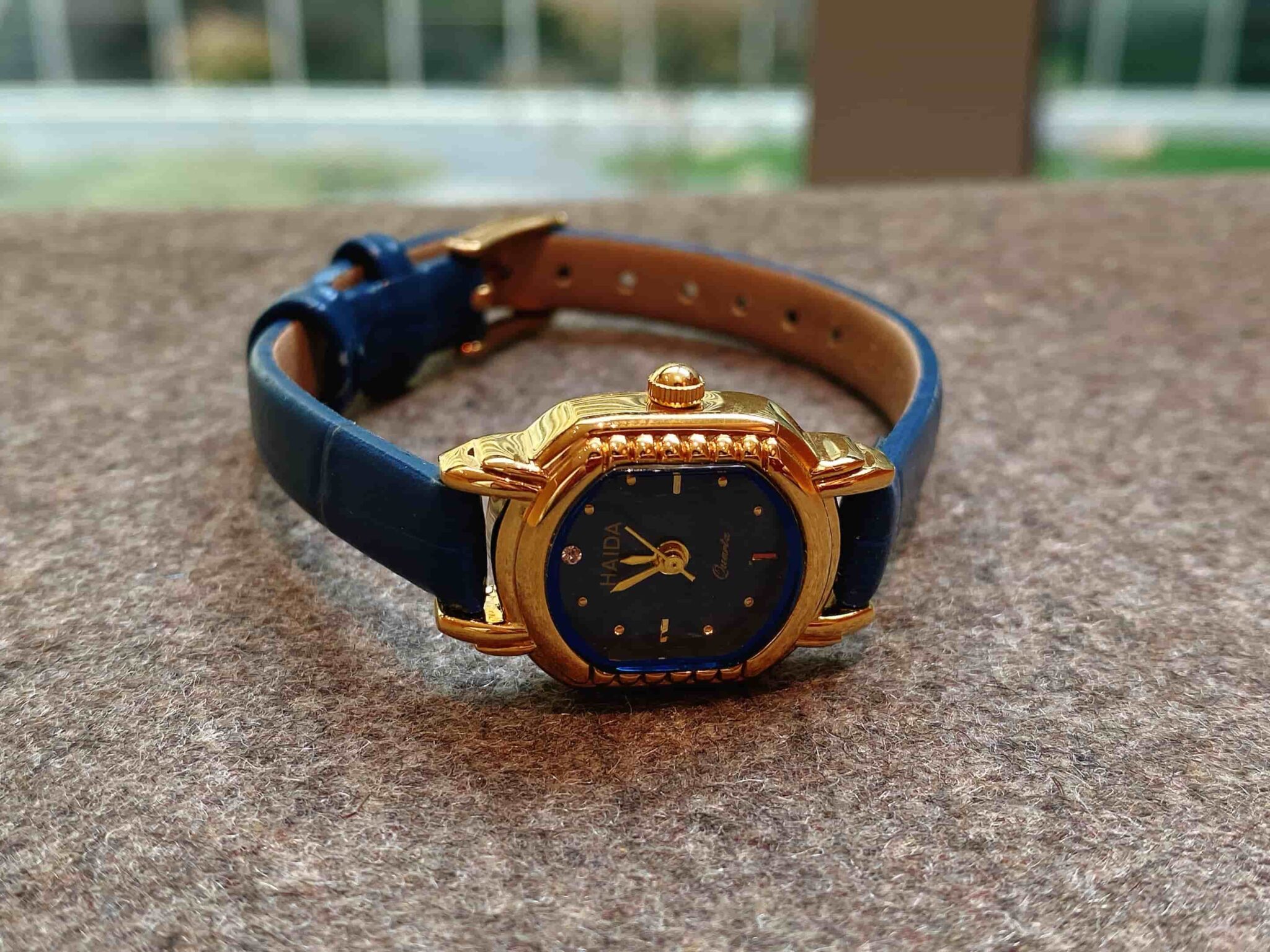 Small Ladies Watch Vintage Womens Blue Strap Watches - WatchwithSun-Dainty & Chic Watches for Women