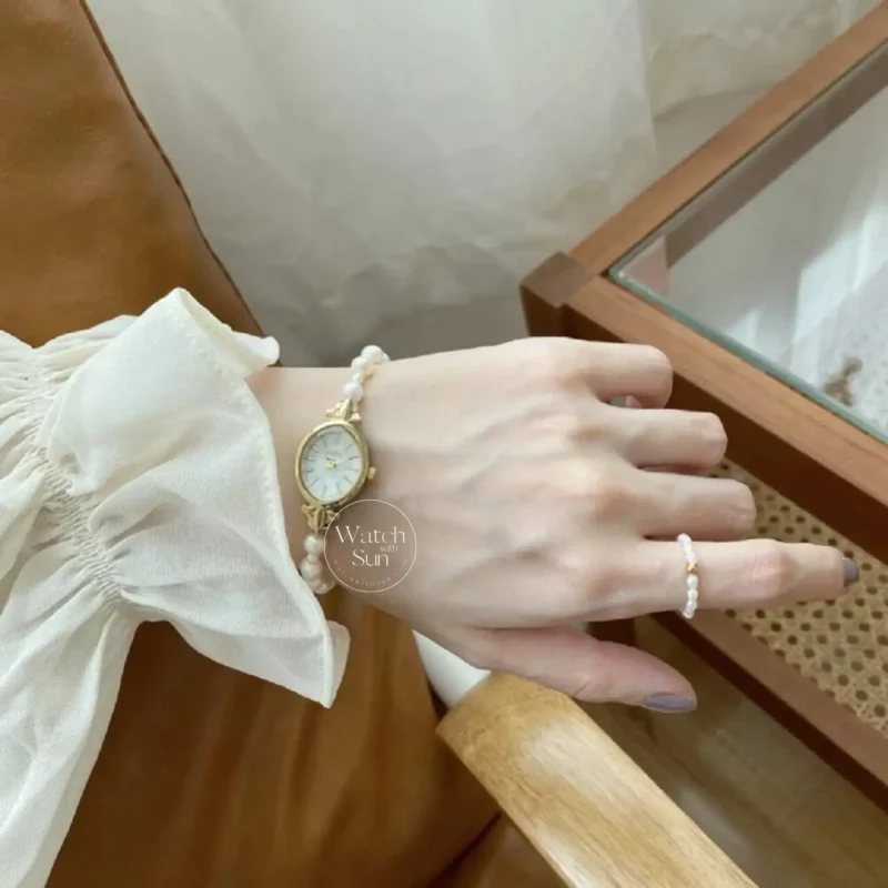 Freshwater Pearl Bracelet Watch Dainty Pearl Watch for Women ...