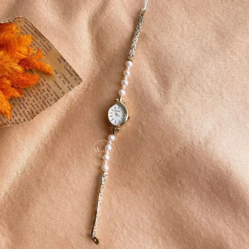 Freshwater Pearl Bracelet Watch Dainty Pearl Watch for Women ...